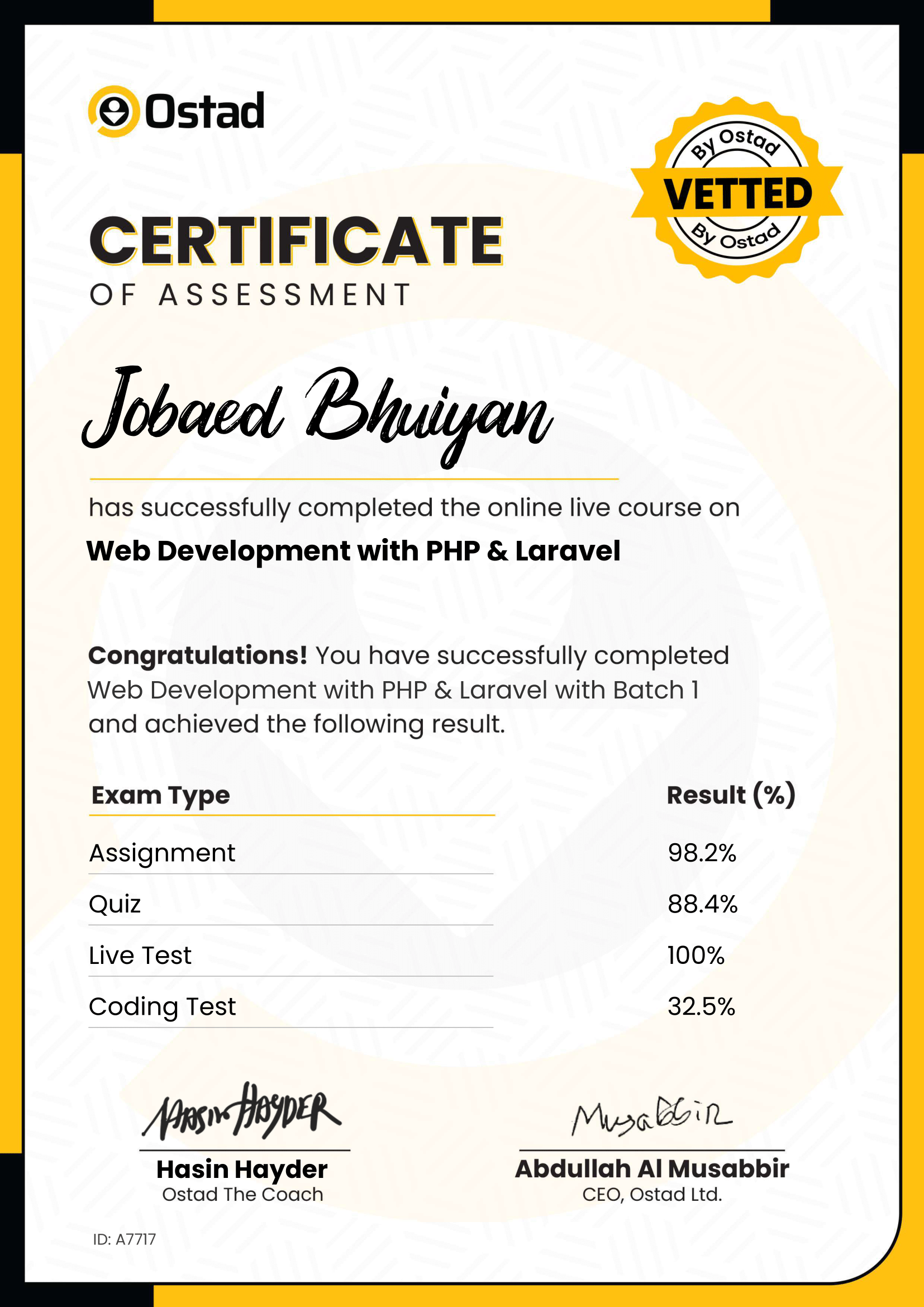 Full Stack Web Development with PHP, Laravel & Vue Js | Ostad