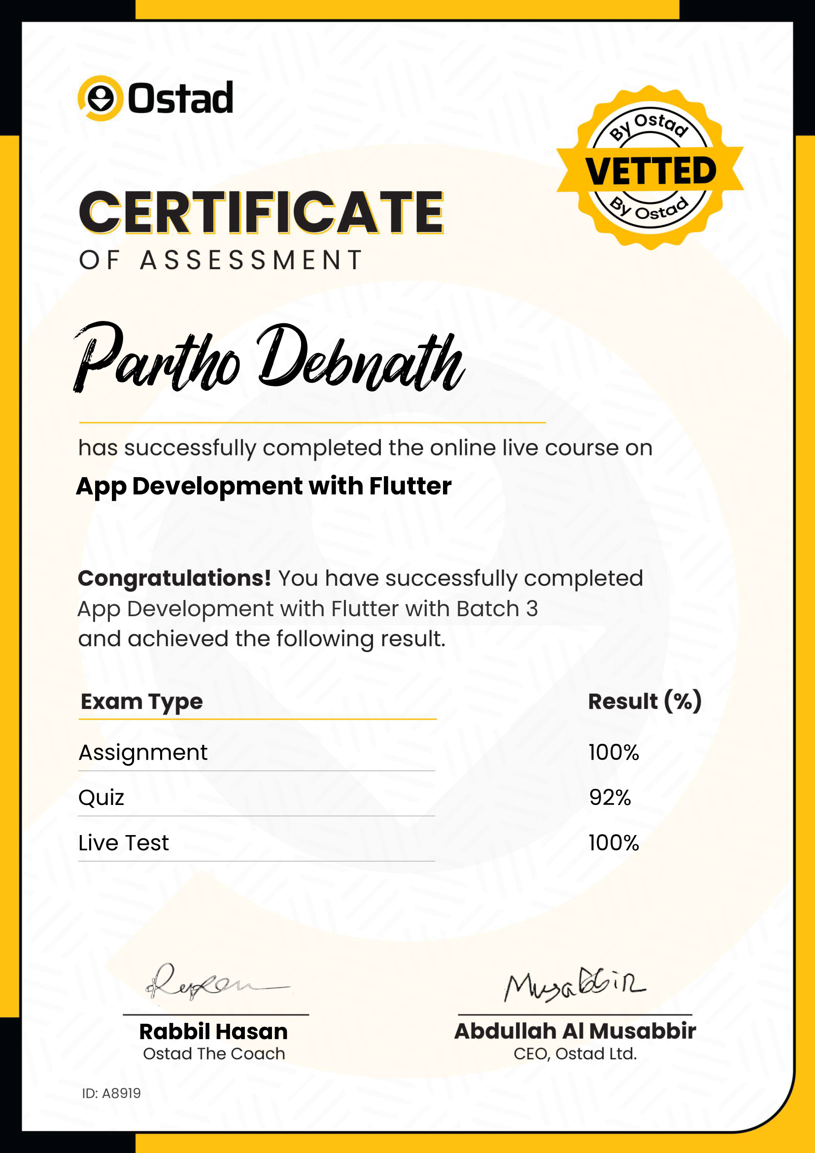 App Development with Flutter | Ostad