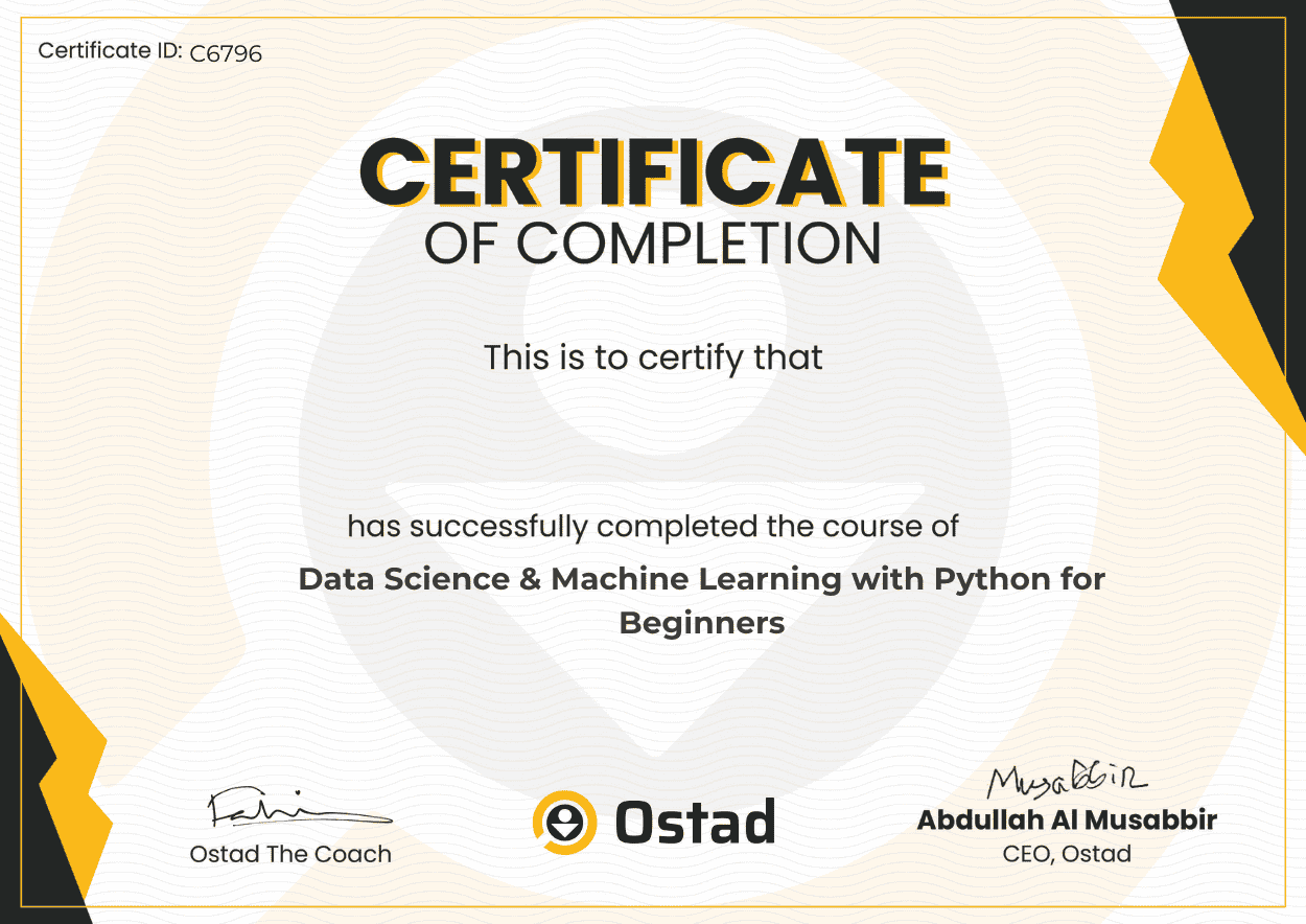 Data Science & Machine Learning with Python | Ostad